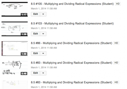 New Student Screencasts - Math @ Williston